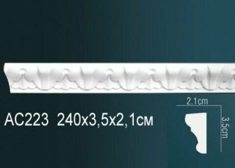 Молдинг из полиуретана Perfect AC 223 (35*21*2400мм)