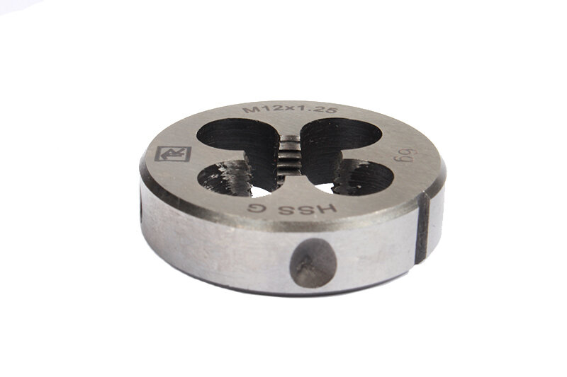 Плашка M12х1.25 D-38 мм THORVIK D-COMBO, инструментальная сталь, 1шт