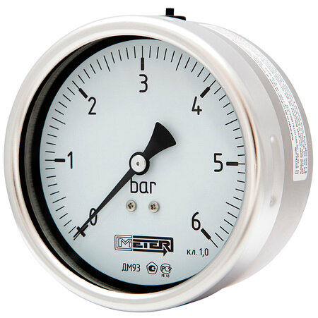 Манометр осевой с гидронаполнителем 250 Бар G1/4"