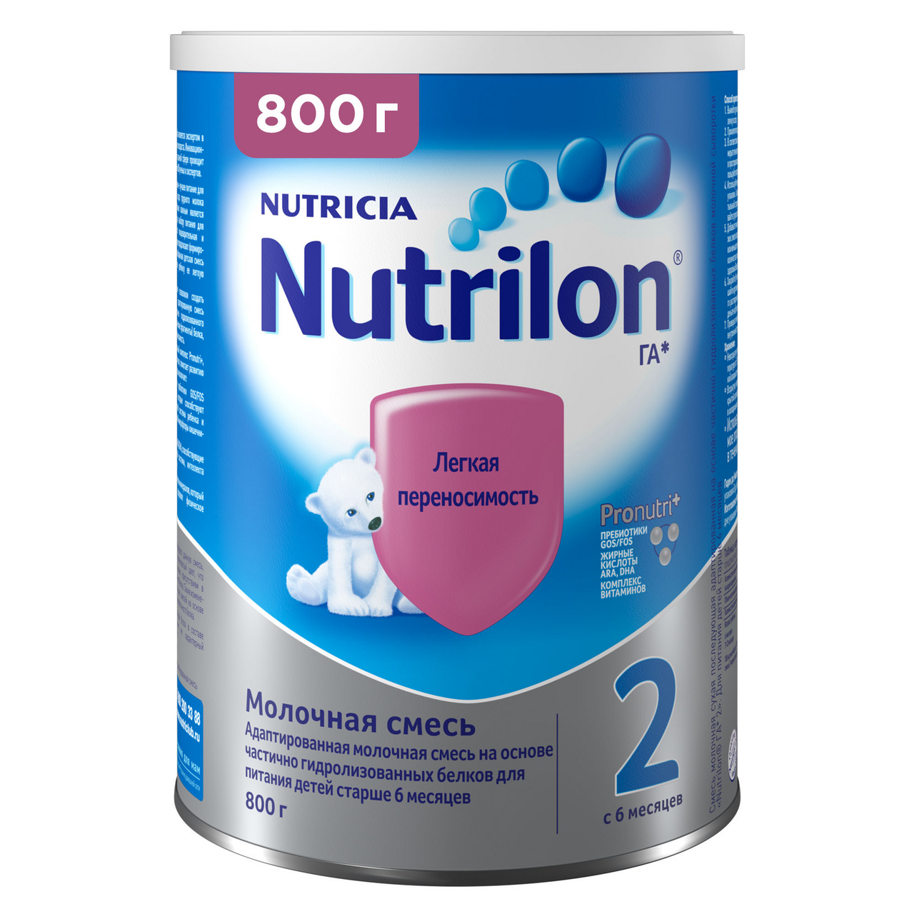 Смесь молочная NUTRILON ГА 2, с 6 месяцев, 800г
