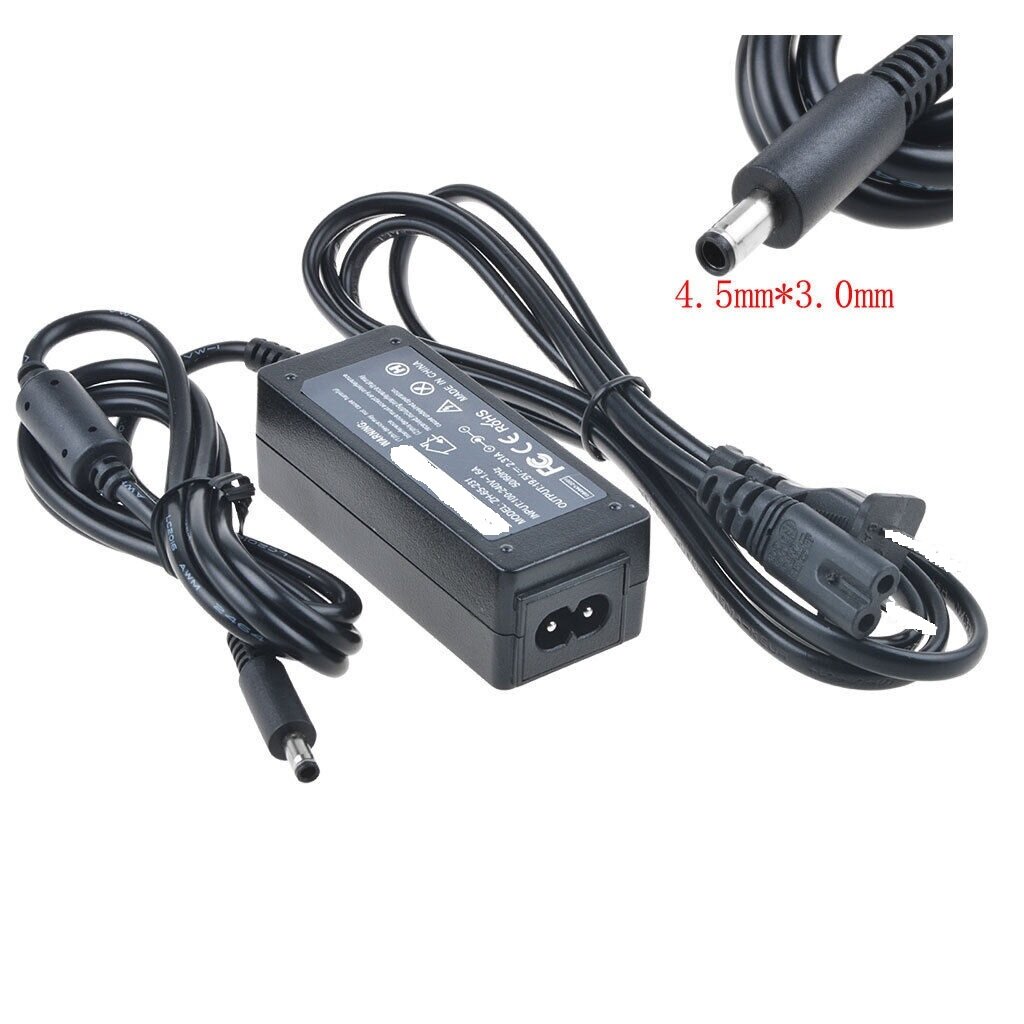 Блок питания для ноутбука Dell 19.5V, 2.31A, 45W, 4.5 на 3.0мм с кабелем питания