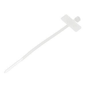 Стяжка кабельная 100х2,5 мм с площадкой под маркер нейлонoвая белая (500 шт.)