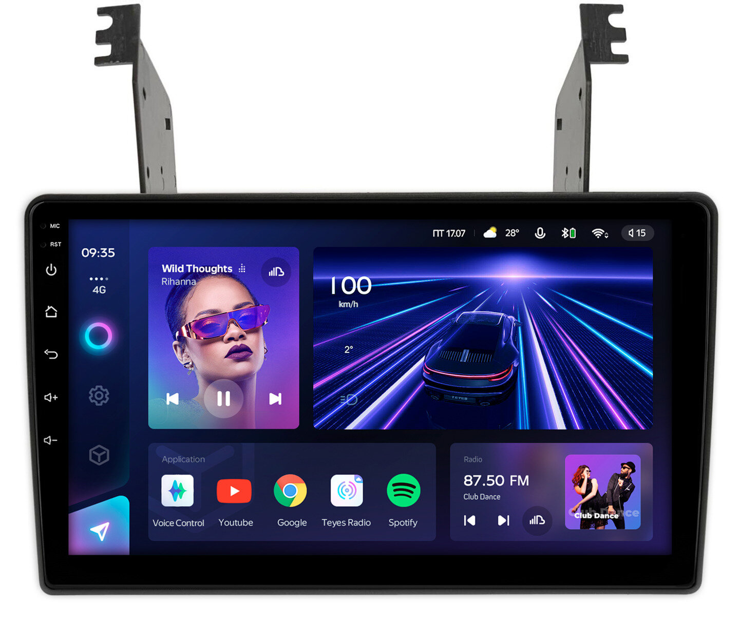 Штатная магнитола Toyota Aristo 2 1997-2004 (авто без NAVI) Teyes CC3 4/32 9" RM-9-1278 Android 10 (4G-SIM, DSP, QLed)