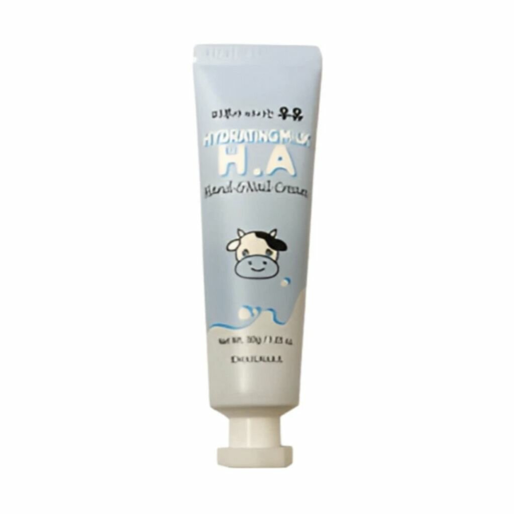 WELCOS Крем для рук и ногтей Kwailnara Hydrating Milk H.A Hand & Nail Cream, 30 мл