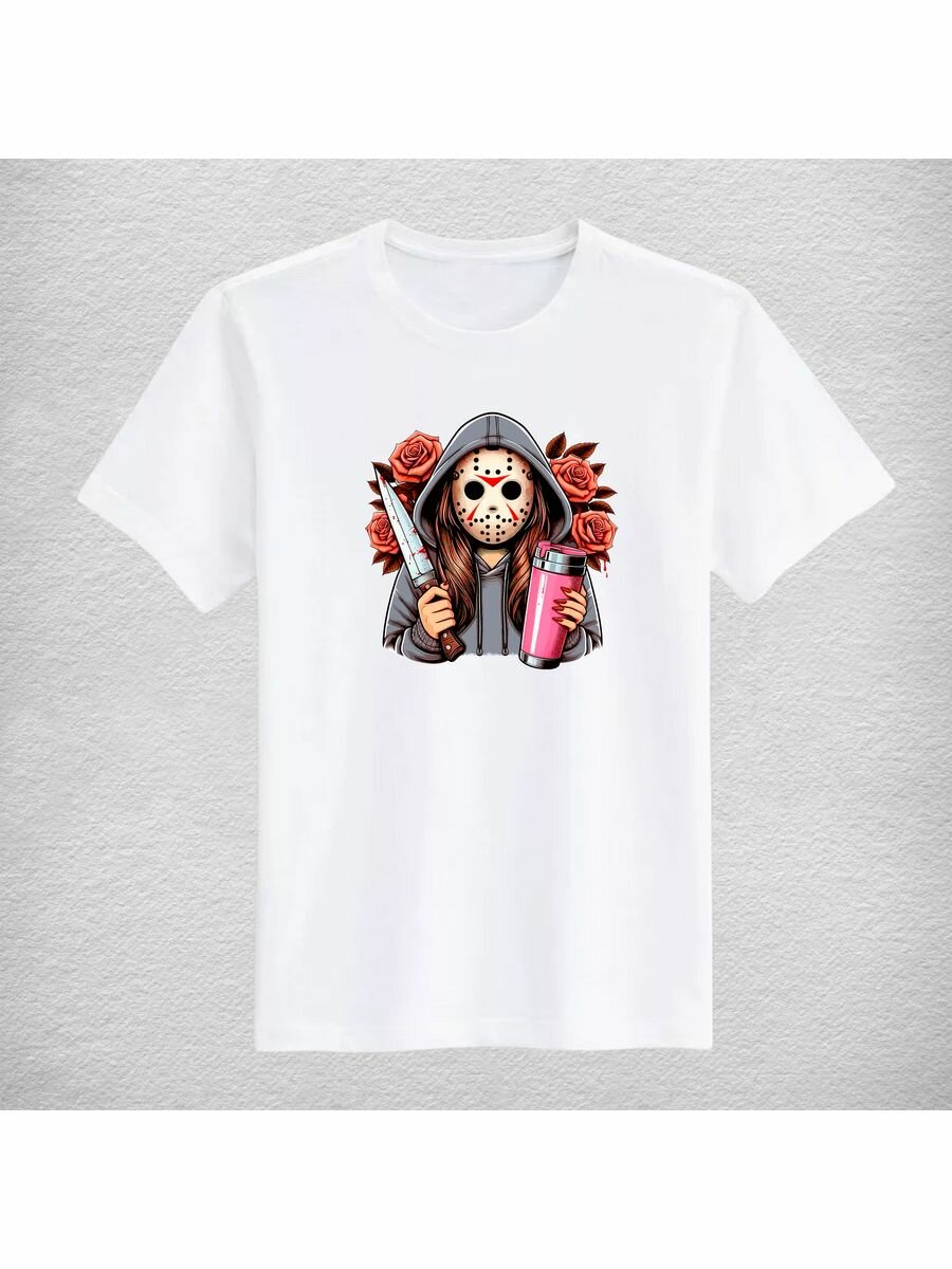 Футболка розы пятница 13ое прикол
