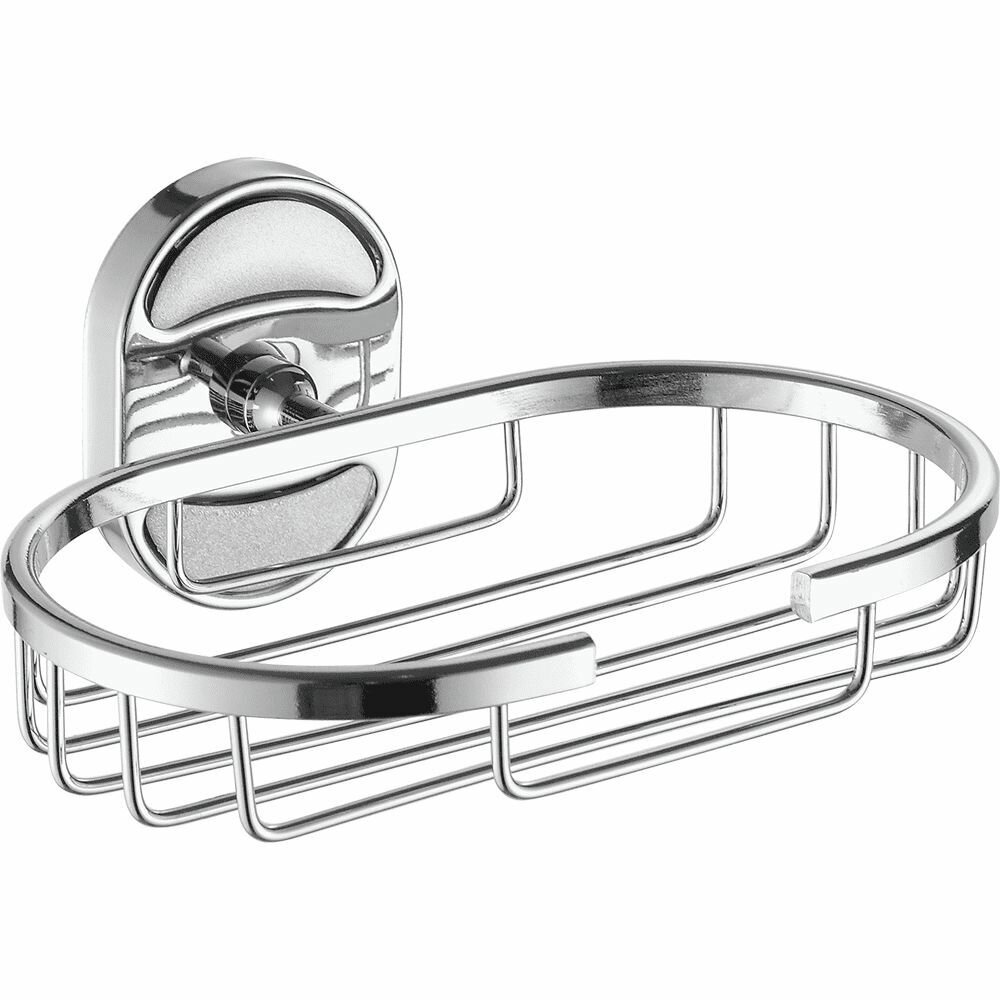 FASHUN Мыльница-решетка для ванной подвесная из нержавеющей стали / хромированная A1902-2