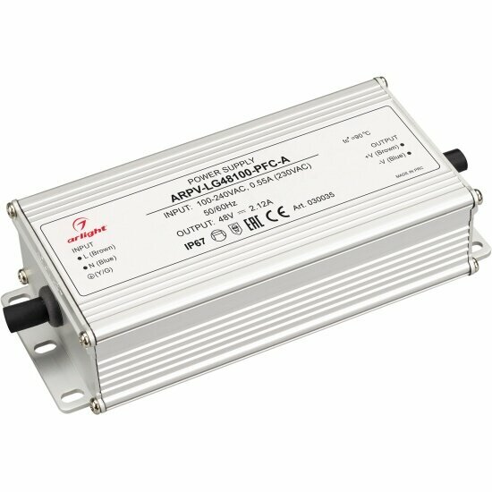 Блок питания Arlight ARPV-LG48100-PFC-A 48V 100W IP67 2,12A 030035