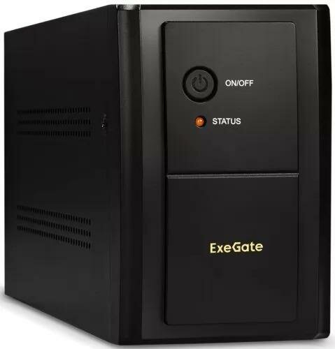 Источник бесперебойного питания EXEGATE SpecialPro UNB-1200. LED. AVR. EURO. RJ. USB, черный