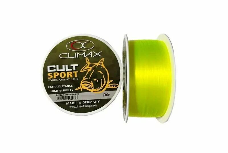 Climax Cult Sport Yellow 1000m 0,28mm - леска