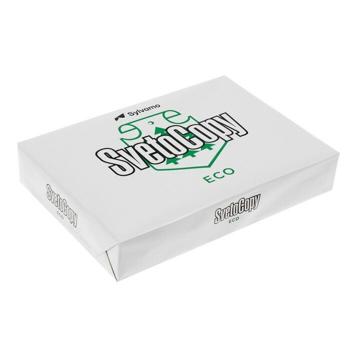 Бумага А4 500 л Светокопи ECO, 80г/м2, белизна 60 ISO, 93 CIE, класс C (цена за 500 листов) (5 шт)