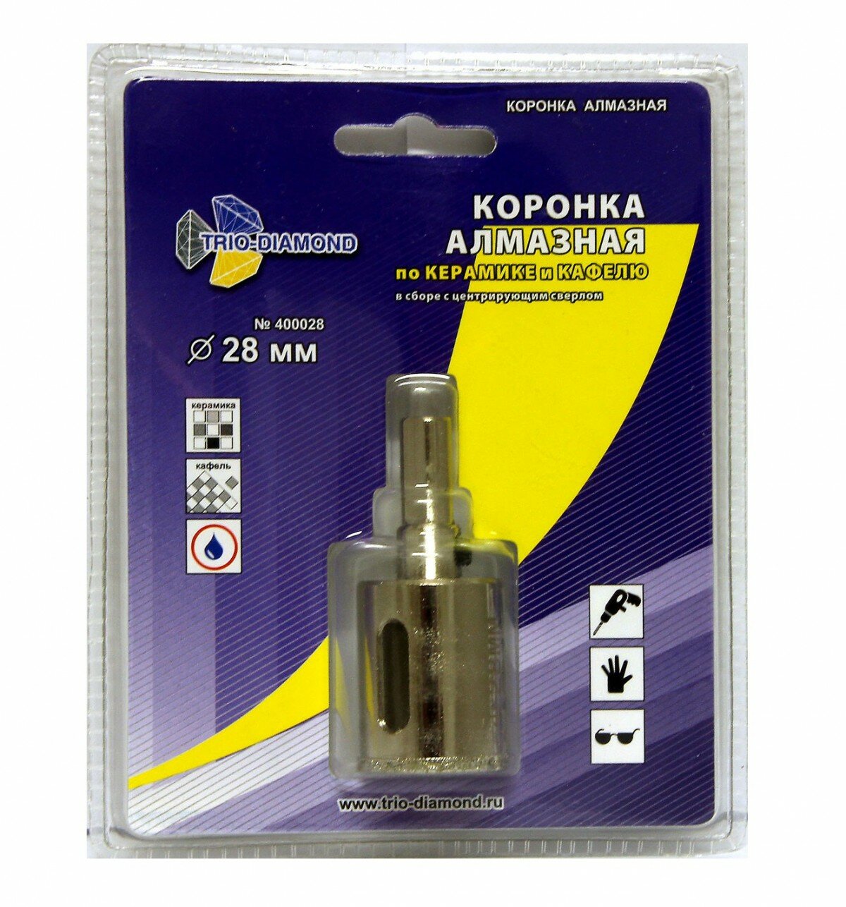 Коронка алмазная Trio Diamond 28 мм