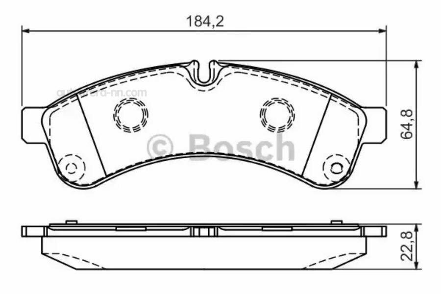 BOSCH 0986494335 Колодки торм. задн.