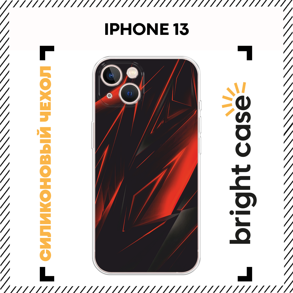 Силиконовый чехол на Apple iPhone 13 / Айфон 13 с принтом Текстура