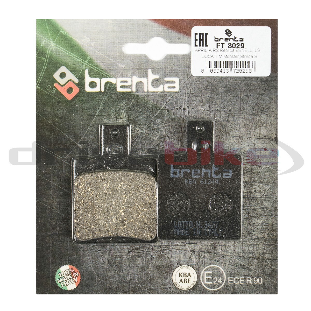 BRENTA Тормозные колодки FT 3029 Organic