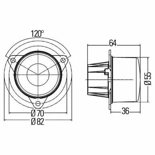 Задний габаритный огонь Hella 2sa011172441