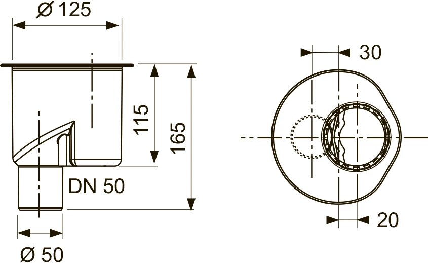 TECE Сифон, 1 3 л/c. 650003