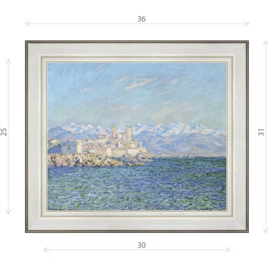 Картина Декор Депо Клода Моне Антиб, послеполуденный эффект Матовая бумага в раме без стекла 31х36 см, DDK03209E20W30H25P24