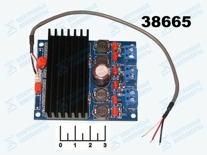Радиоконструктор усилитель УНЧ 2*50 Вт цифровой D-класса TDA7492 10-26VDC