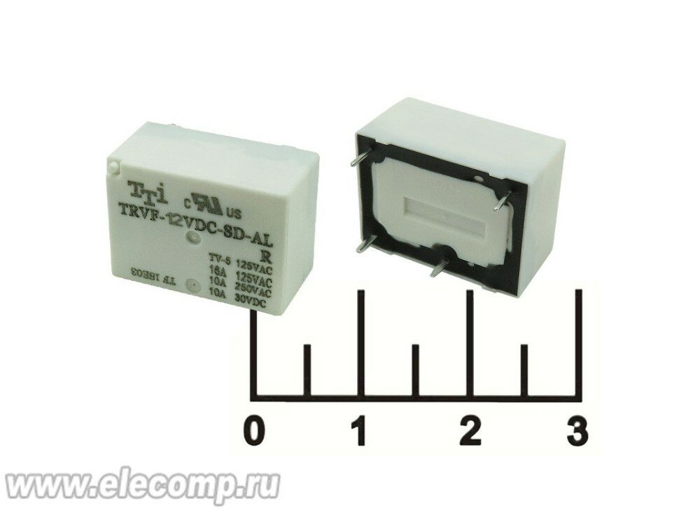Реле =12V 10A/250V TRVF-12VDC-SD-AL-R