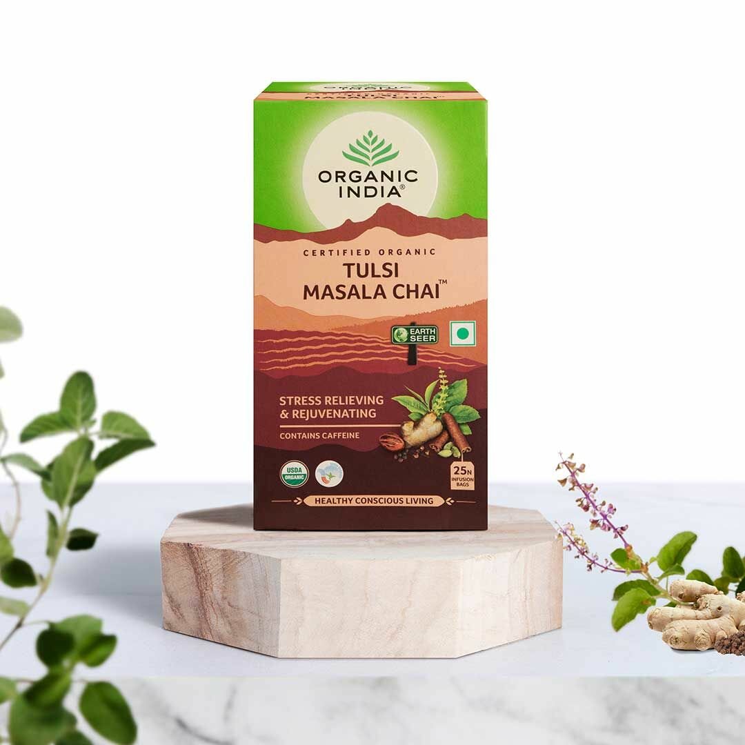 Organic India Tulsi Masala Chai 25 bags / Масала Чай со Священным Базиликом 25 пакетиков