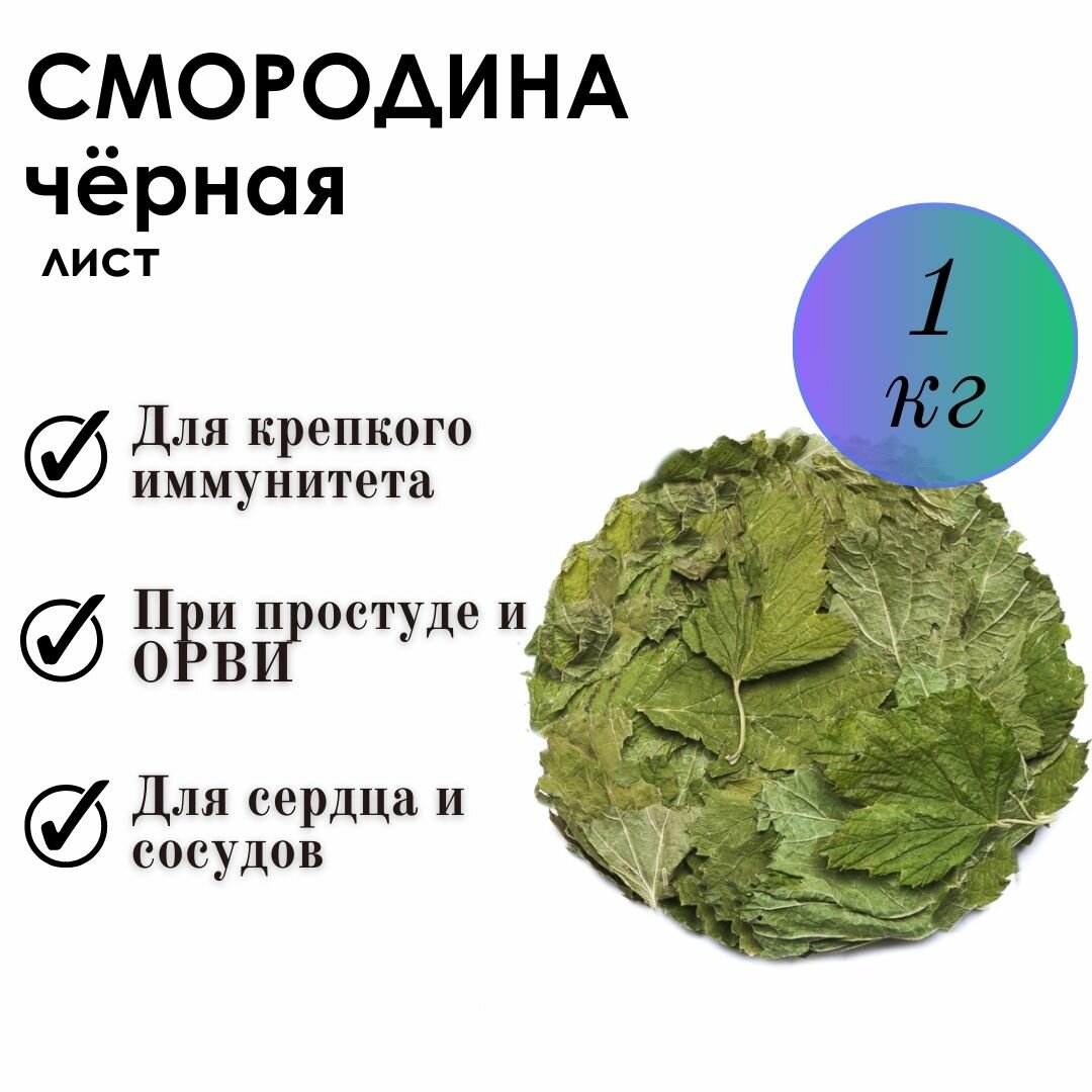 Смородина "Фито-Аптекарь" - общеукрепляющее средство для всей семьи с Горного Алтая, лист цельный 1кг