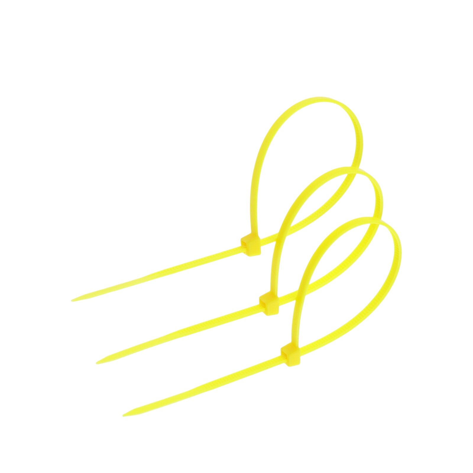 Хомут нейлоновый для стяжки, тундра, 3,6х200 мм, желтый, 25 шт, 10423617