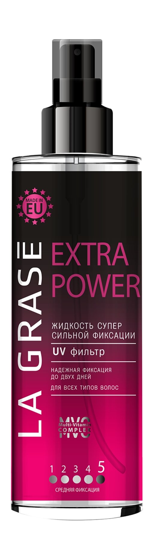 LA GRASE Жидкость для укладки волос Extra Power, 150 мл