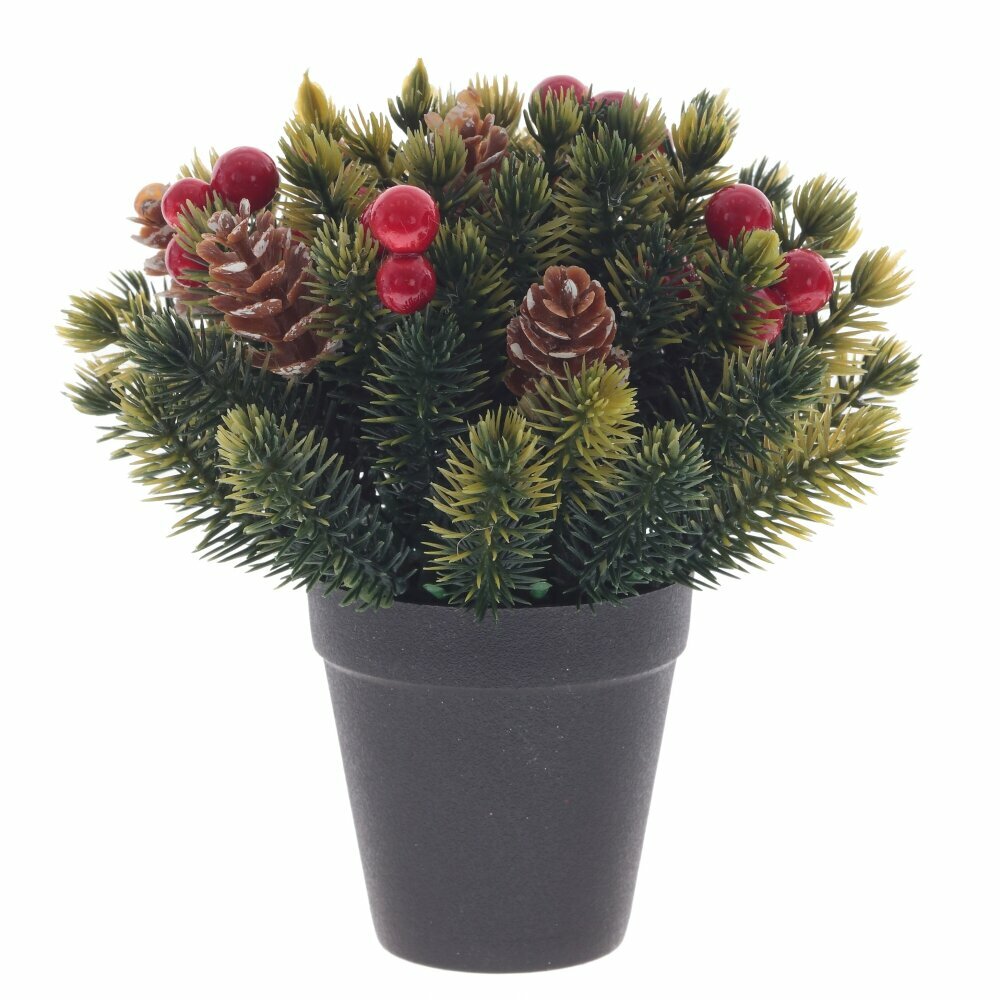 Изделие декоративное Елка в кашпо, 12х12х12 см KSM-806209