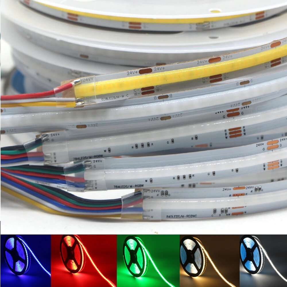 Светодиодная лента RGBW COB Viktorovna 0.5-5 м 12V 810LEDS-M RGB, 5м