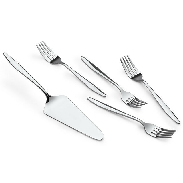 APOLLO Lungo набор столовых приборов 5 шт из нержавеющей стали цвета серебра