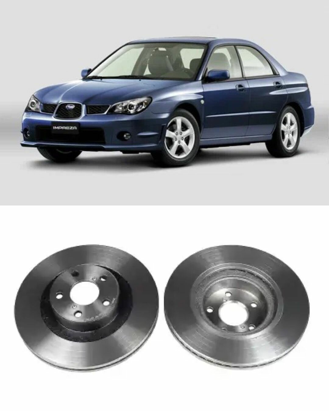 Диск тормозной передний для Subaru Impreza 2.0 от 2000 / 26300AE061, 26300AE02C