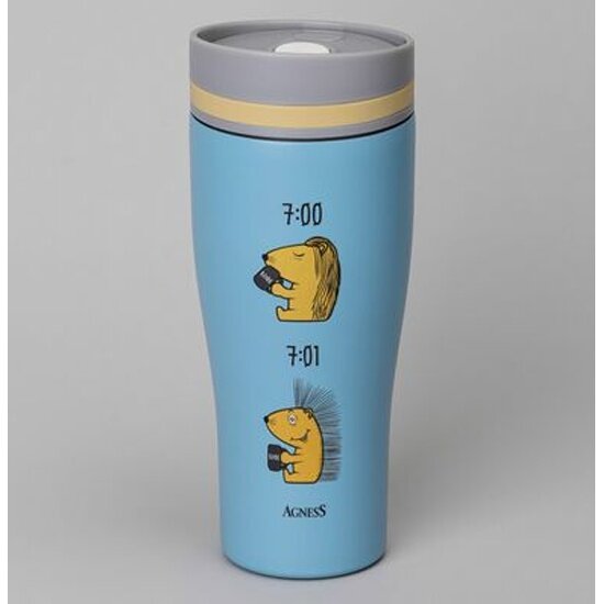 Термокружка Agness "ёж" 360 мл (709-117)