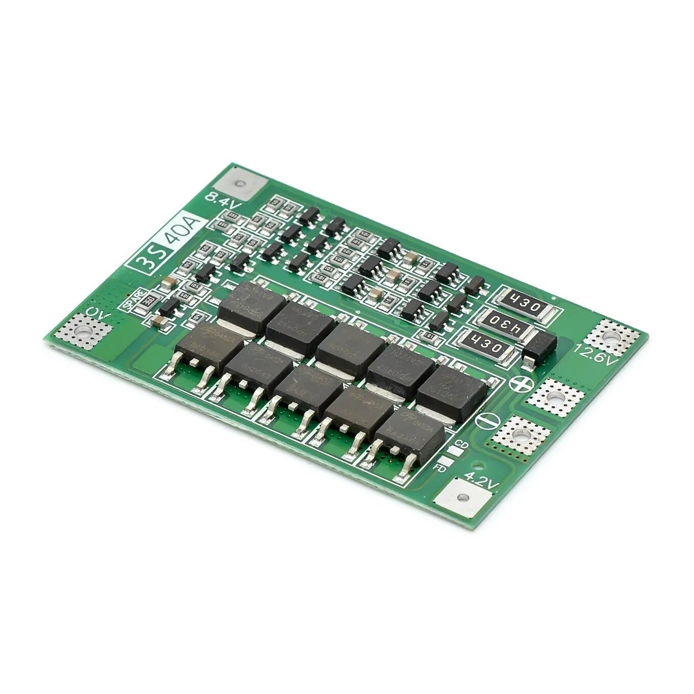 Плата защиты Li-ion батареи 3S 40A 12.6В, Color: 3s 40a balanced