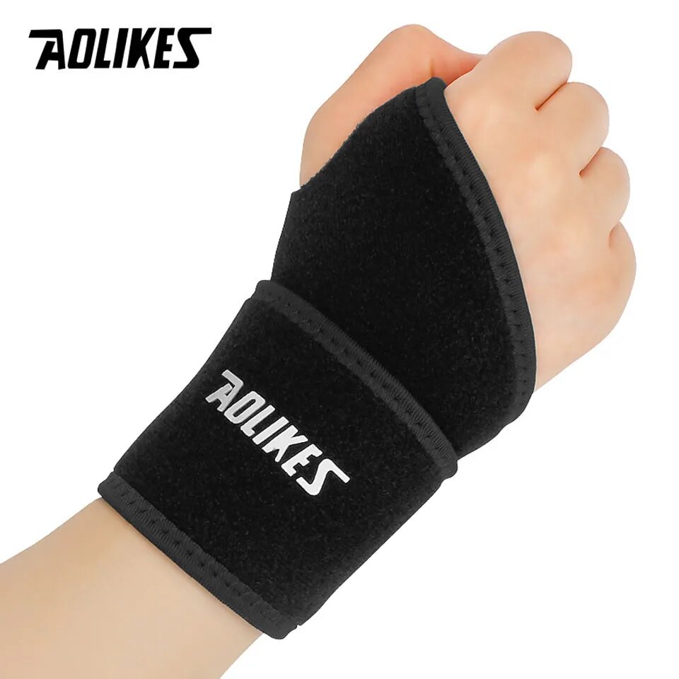 Черный бандаж для запястья AOLIKES, 7937-Black