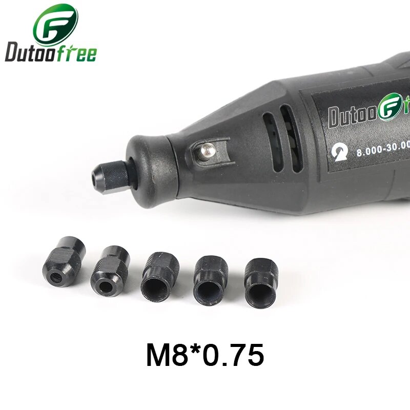 Мини-сверлильные патроны Dutoofree 5 шт. M8X0,75 мм