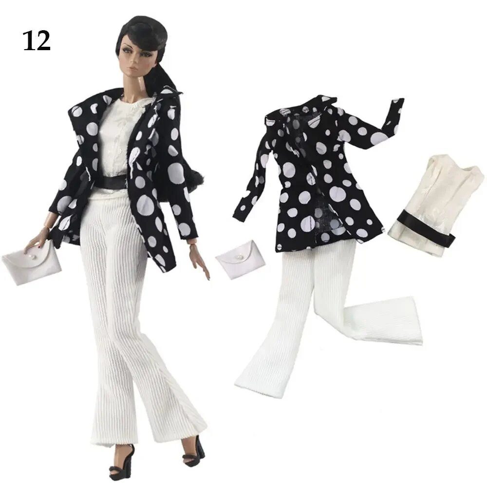 Кукольная одежда для кукол 30 см Белый, 12