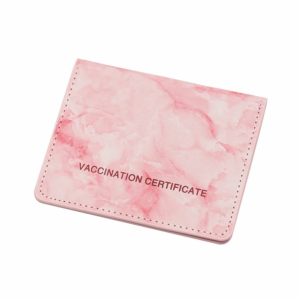 Держатель для карт вакцинации из искусственной кожи для удостоверения личности женщин и мужчин