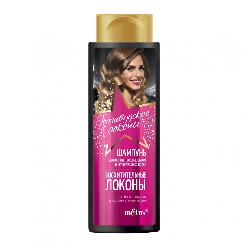 Белита шампунь для волнистых, вьющихся и непослушных волос восхитительные локоны 400мл