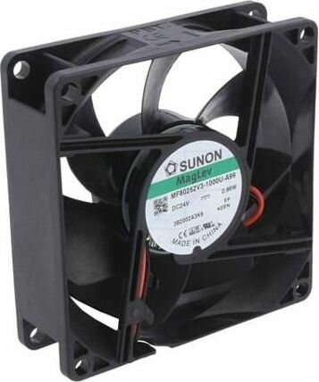 Вентилятор осевой SUNON MF80252V3-1000U-A99 Вентилятор осевой 24В DC 80x80x25мм подшипник Vapo 56,1куб. м/ч 28дБА 1шт
