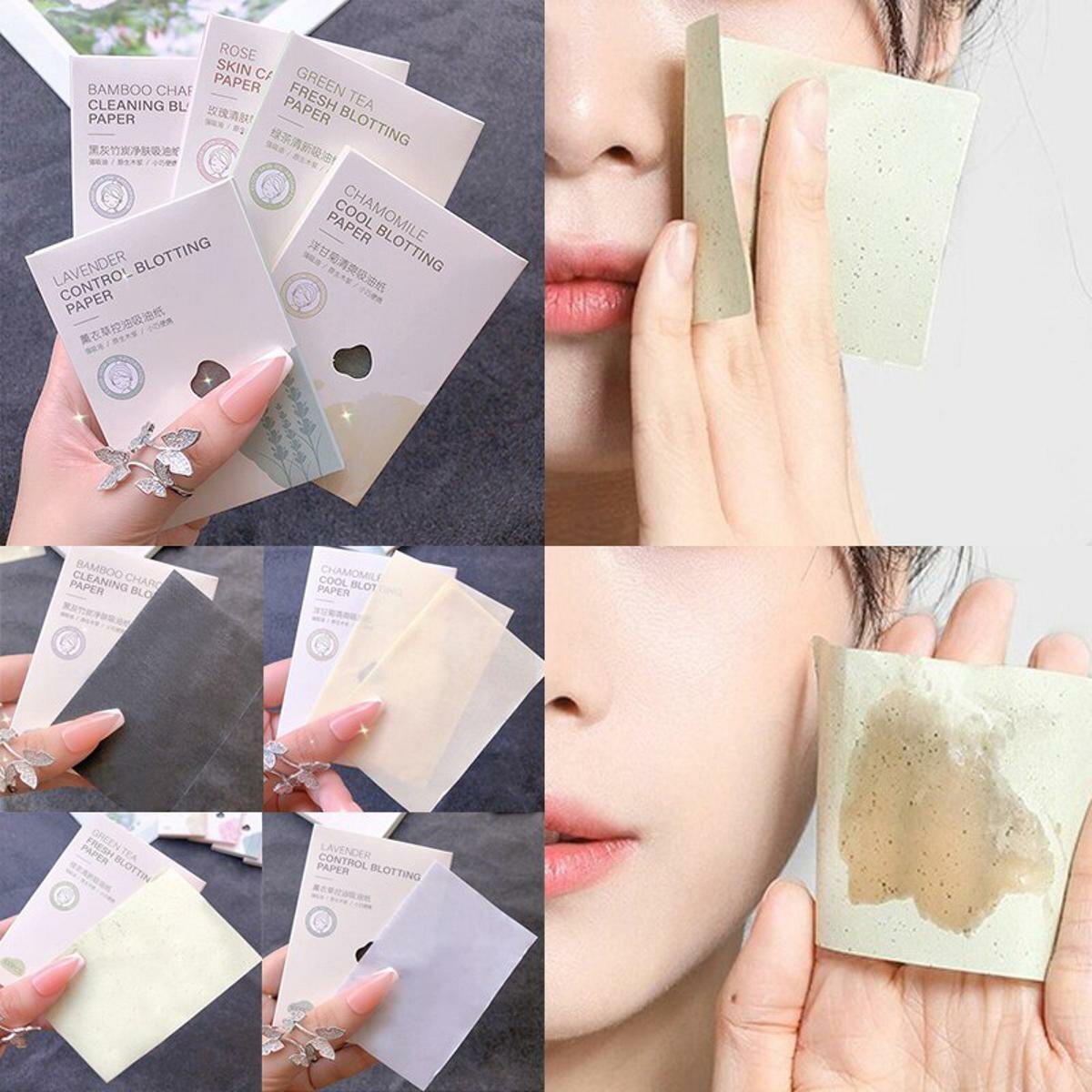 100 листов зеленого чая, масло для лица, промокательные листы, бумага для очищения лица, контроль масла, освежающая впитывающая бумага, инструменты для макияжа