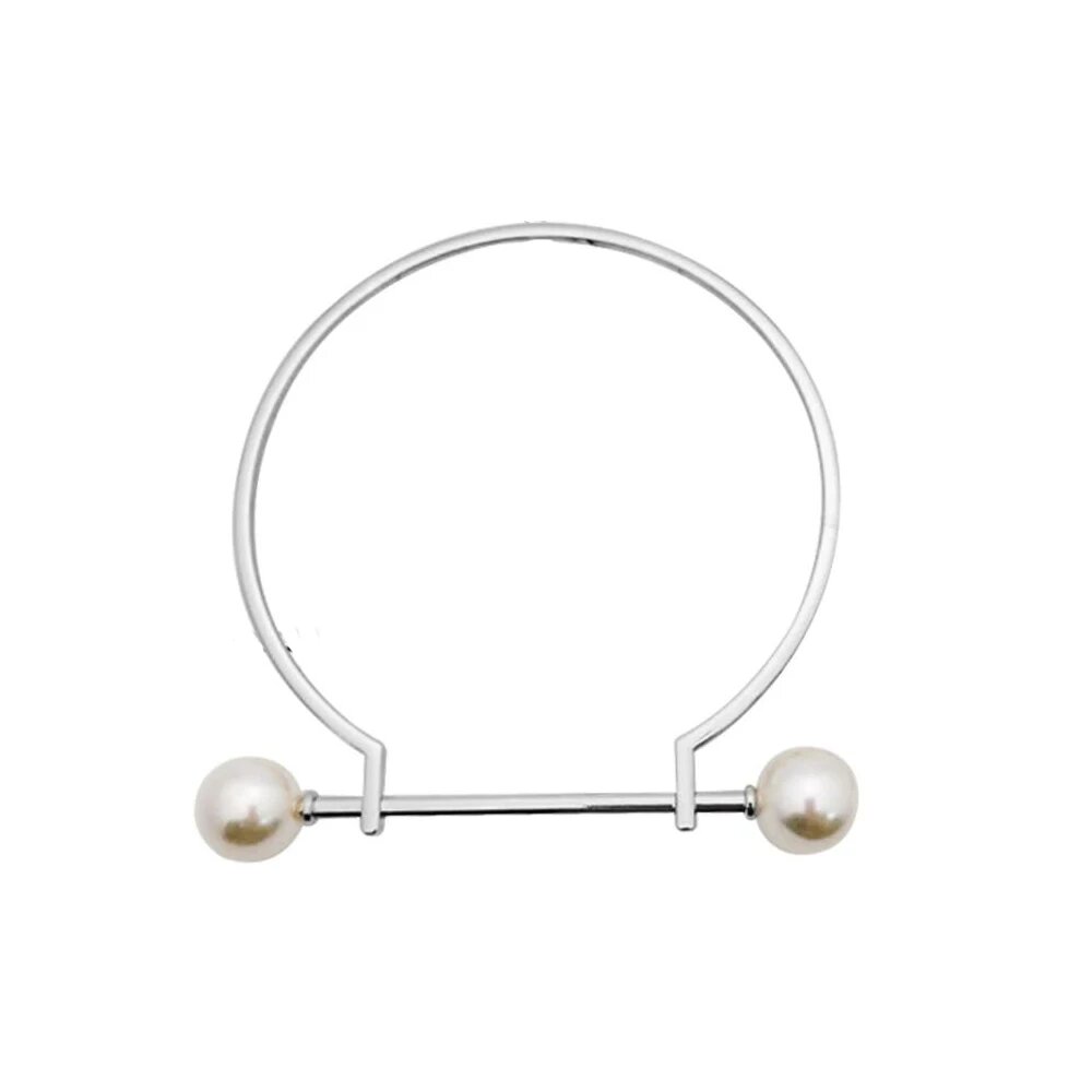 1 шт, D-образная ручка для сумки, 10 см silver