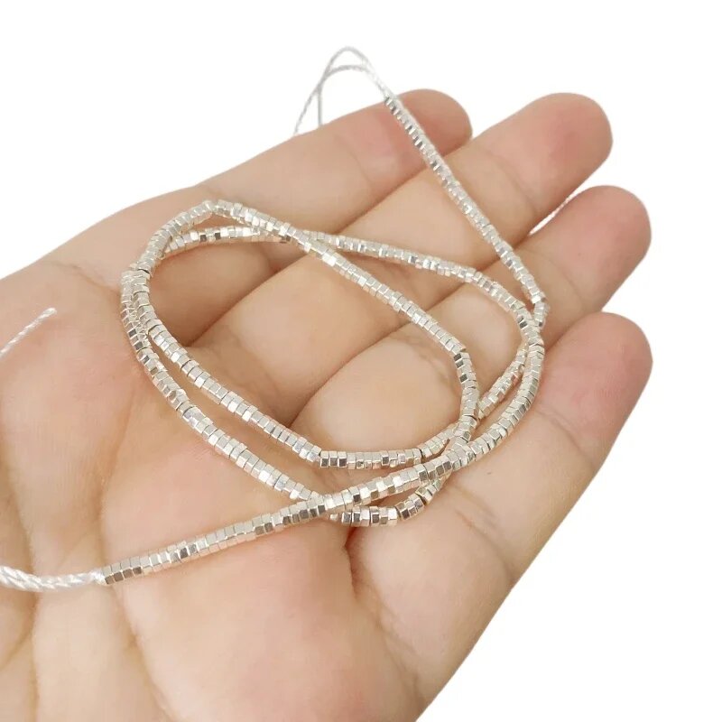 Бусины из серебристого гематита YWROLE