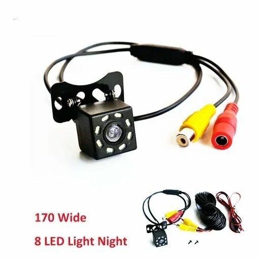 Камера заднего вида для автомобиля , 8 светодиодов.
