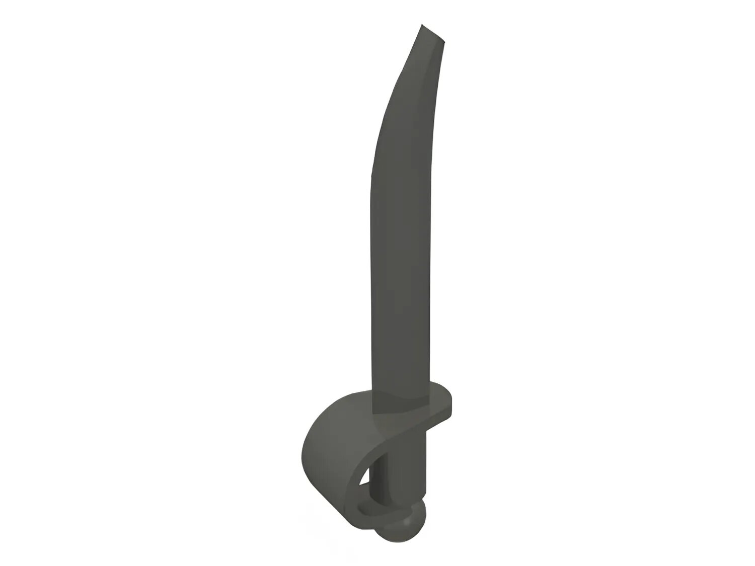 Деталь LEGO Сабля/меч Lego 2530 Weapon Sword, Cutlass / Saber with Small Hilt U Dark Gray