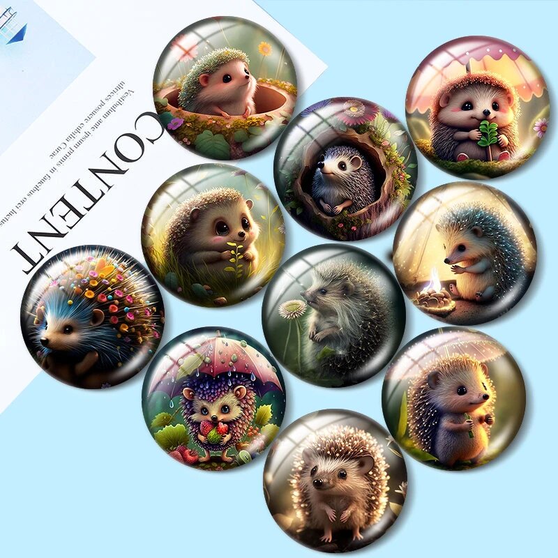 Круглые стеклянные кабошоны с плоской задней поверхностью, 10 шт, 12/18/20/25 мм 12 мм, BG1726-MIX