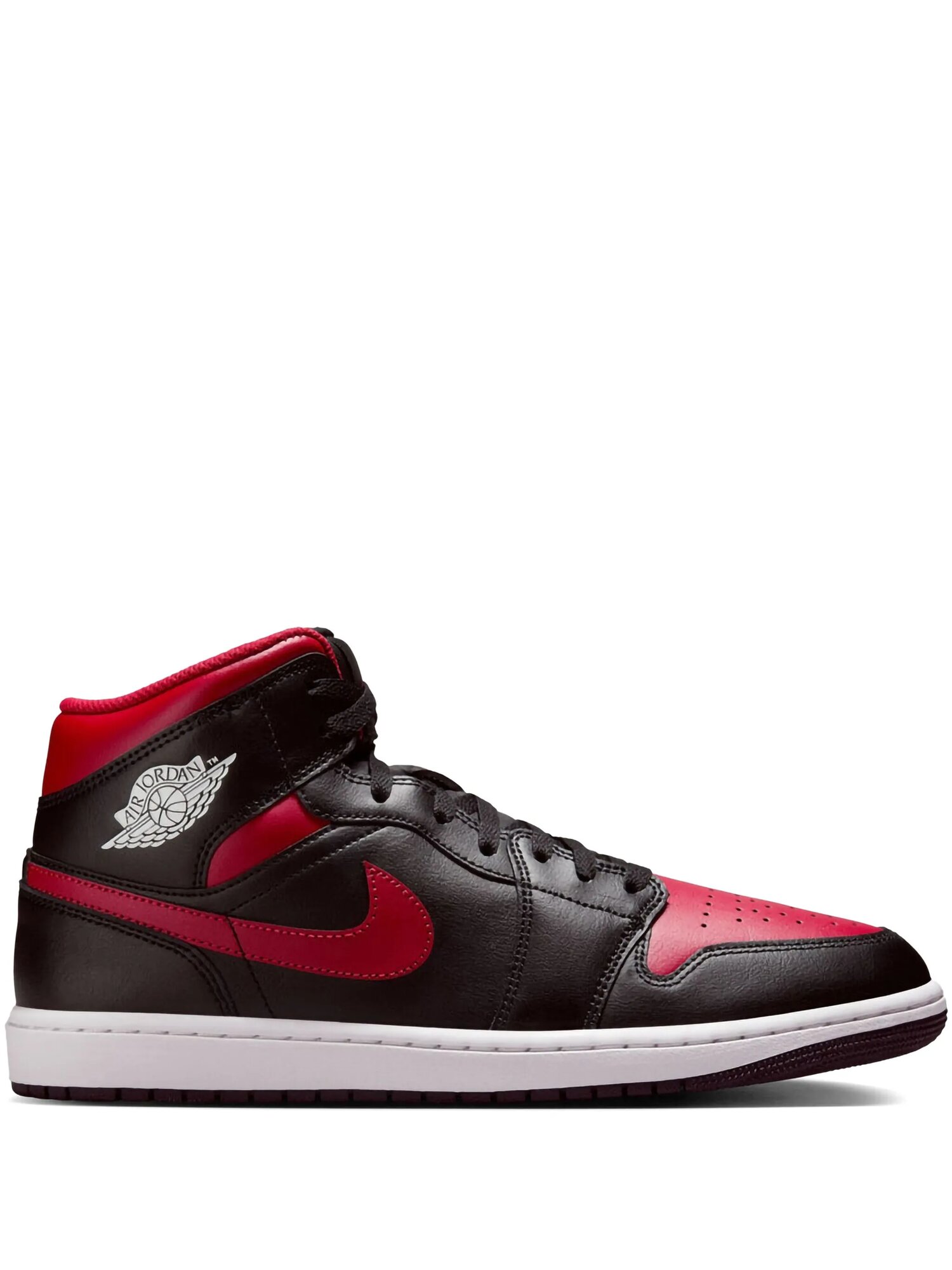 Кроссовки Jordan 1 Mid Bred Twist - Black/Varsity Red/Summit White