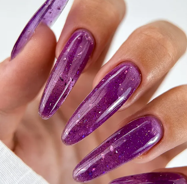 Patrisa Nail, База для гель-лака светоотражающая Lumos Base №2 - Фиолетовый (8мл)