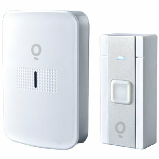 Звонок беспроводной Foton Lighting FOTON FL- AG-8532K/AC(220Vевр. вилка), 434MHz, 80-120m, 36мелод, 3 уровн. гром, LEDинд, WT - цифр. звонок