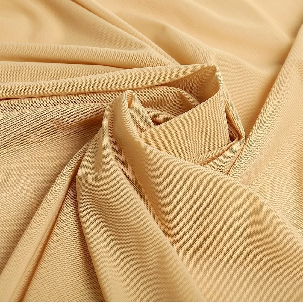 Сетка эластичная Kruzhevo утягивающая 190 г/м2, ширина 152 см, цвет бежевый упаковка 1 м