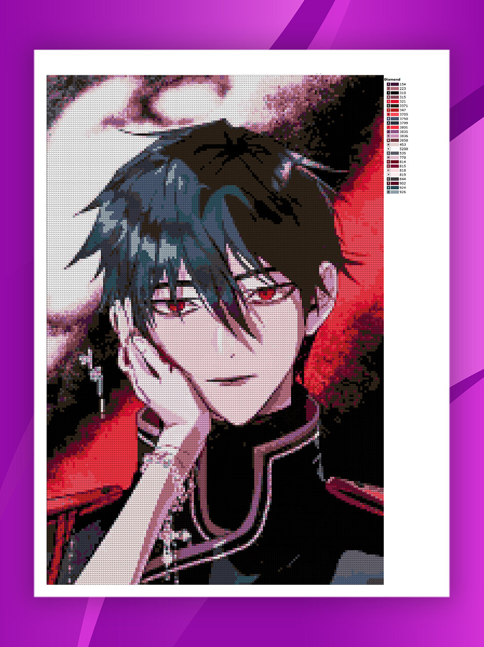 Алмазная мозаика без подрамника - вышивка Деон 40 х 60 см